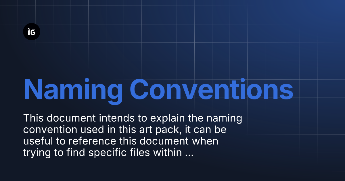 Naming Conventions | Low Poly Animated - Modern Guns Pack | Infima ...
