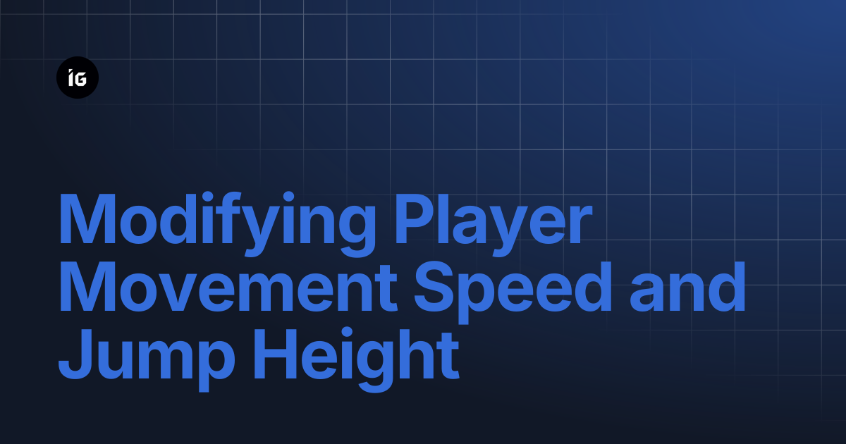 Modifying Player Movement Speed and Jump Height | Low Poly Shooter Pack ...